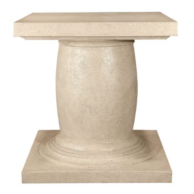 Column Faux Stone Table Base | Frontgate