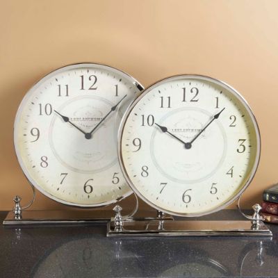 Set of Two Leblanchemin Desk Clocks | Frontgate