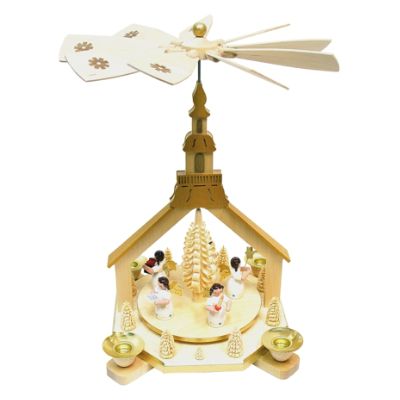 Cathedral Pyramid with Angels | Frontgate