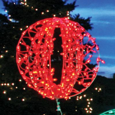 24" Red Cresent Sphere | Frontgate