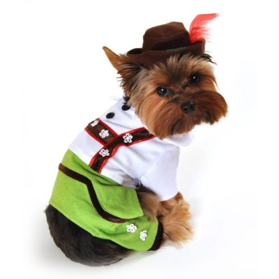 Alpine Boy Lederhosen Dog Costume | Frontgate