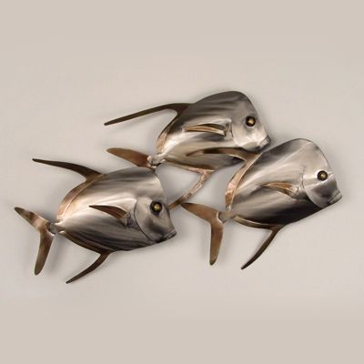 Lookdown Fish Trio Wall Art by Copper Art | Frontgate
