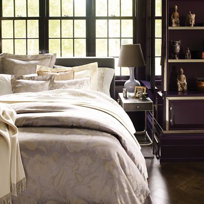 SFERRA Cora Bedding Collection in Steel | Frontgate