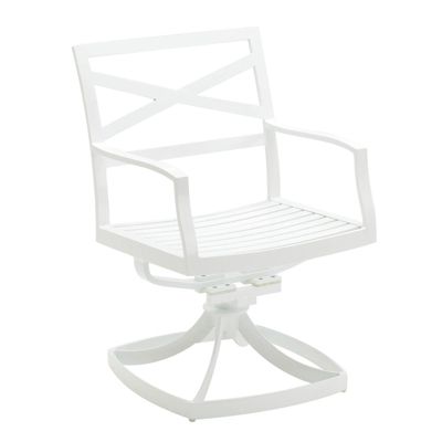 Roma Swivel Rocker Dining Chair with Arms | Frontgate