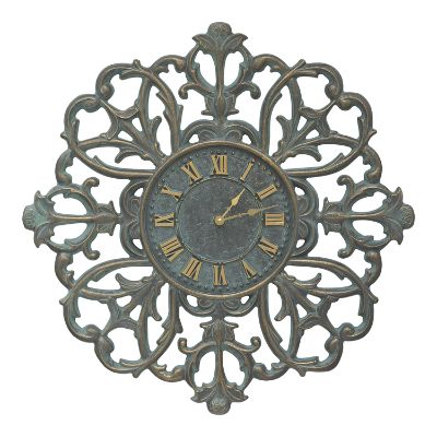 Medallion Outdoor Clock | Frontgate