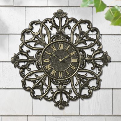 Medallion Outdoor Clock | Frontgate