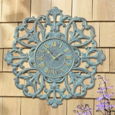 Medallion Outdoor Clock and Thermometer Set | Frontgate