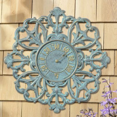 Medallion Outdoor Clock and Thermometer Set | Frontgate