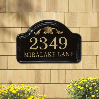 Acanthus Arch Address Plaque | Frontgate