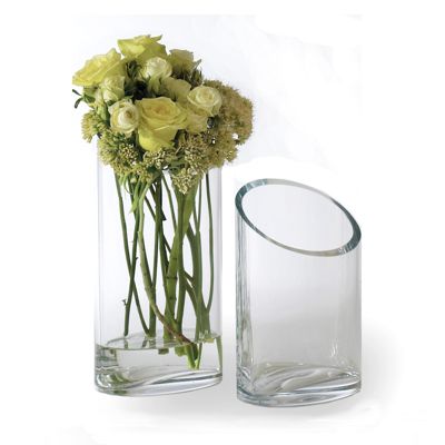 Slanted Glass Vase | Frontgate