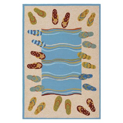 Beach Sandals Outdoor Rug | Frontgate
