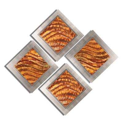 Set of Four Heat Wave Wall Art | Frontgate