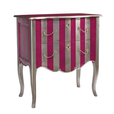 Fontenay Commode/Chest in Silver and Pink | Frontgate