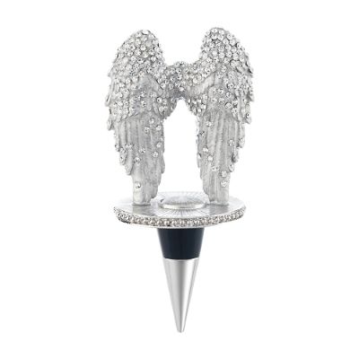 Angel Wings Crystal Bottle Stopper | Frontgate