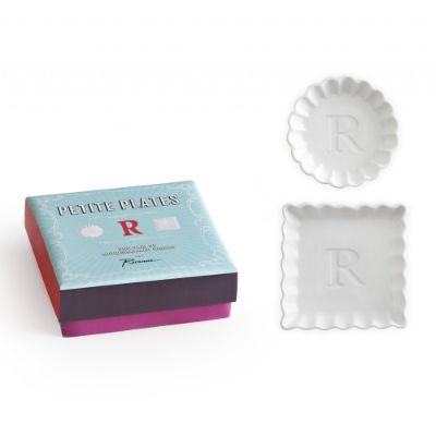 Petite Initial Plates, Set of Two | Frontgate