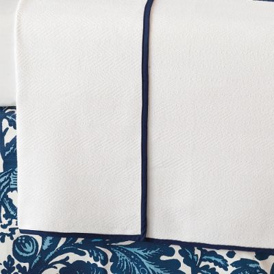 Scalamandre Haveford Bleu Bedding Collection | Frontgate