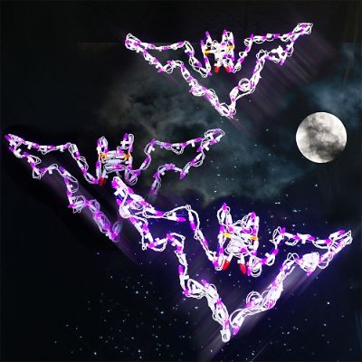 Set of Three Mini Bat LED Displays | Frontgate