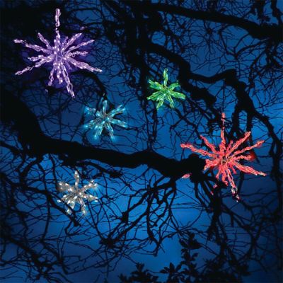 3D LED Starburst ColorChanging Light Strands | Frontgate