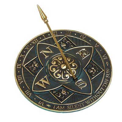 Brass Rosette Sundial | Frontgate