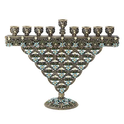Sinclair Crystal Menorah | Frontgate