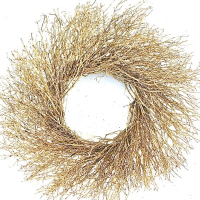 Metallic Twig Wreath | Frontgate