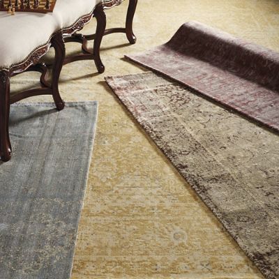 Lyle Vintage Wash Area Rug | Frontgate