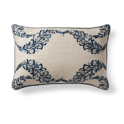 Feather Paisley Decorative Pillow | Frontgate