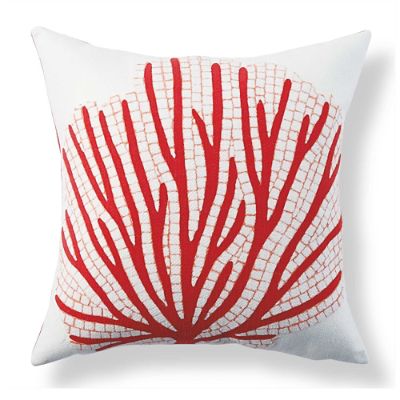 Coral Fan Coral Outdoor Pillow | Frontgate