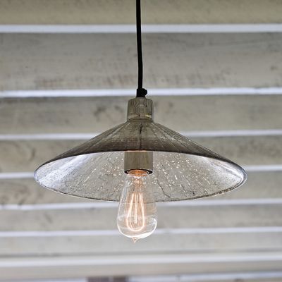 Antique Mercury Glass Saucer Pendant | Frontgate