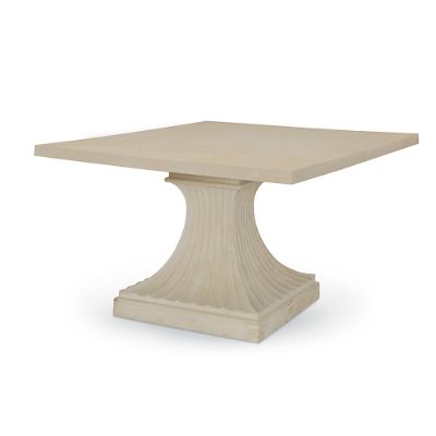 Square Fluted Pedestal Dining Table | Frontgate