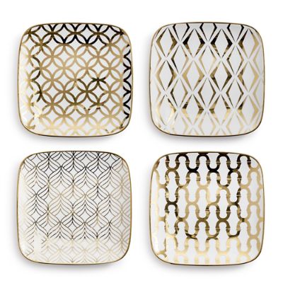 La Cite Rounded Square Plates, Set of Four | Frontgate