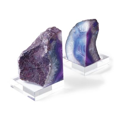 Geode Book Ends on Crystal | Frontgate