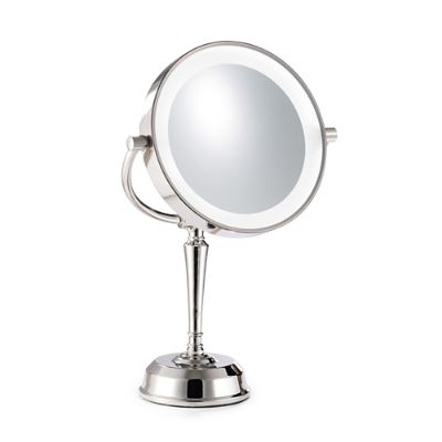 Cordless LED Height Adjustable Rechargeable Vanity Mirror | Frontgate