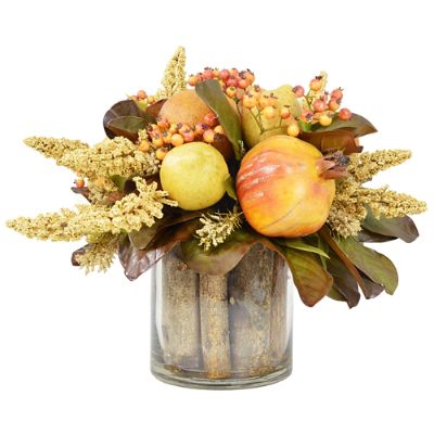 Mixed Fall Fruit Floral Centerpiece | Frontgate