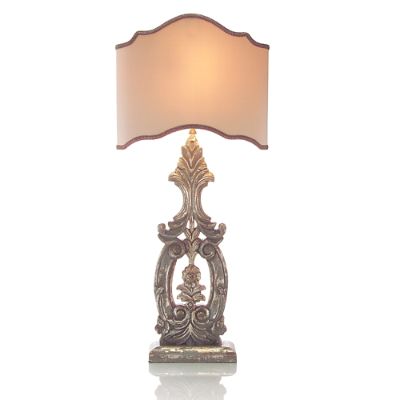Wood Rosette Table Lamp | Frontgate
