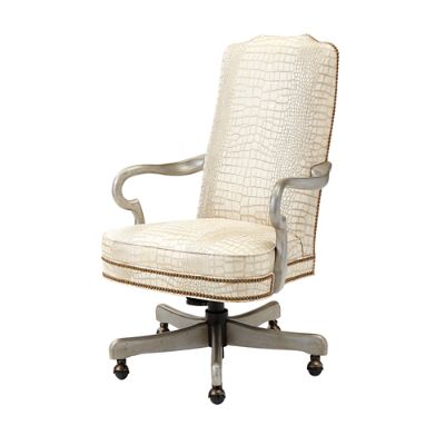 Hathaway Leather Desk Chair | Frontgate