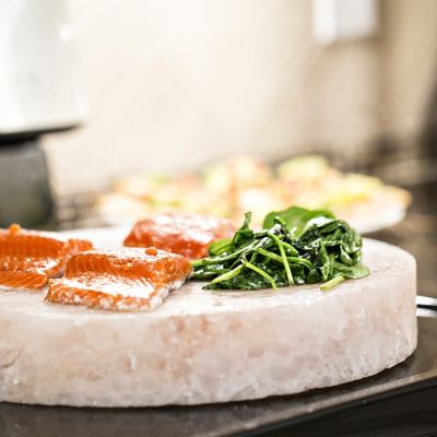 Round Himalayan Salt Rox Cooking Plate | Frontgate