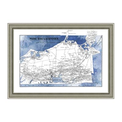 South Hampton Framed Map | Frontgate