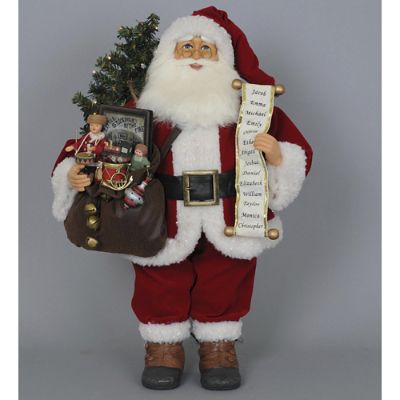Karen Didion Lighted Vintage Gift Bag Santa | Frontgate