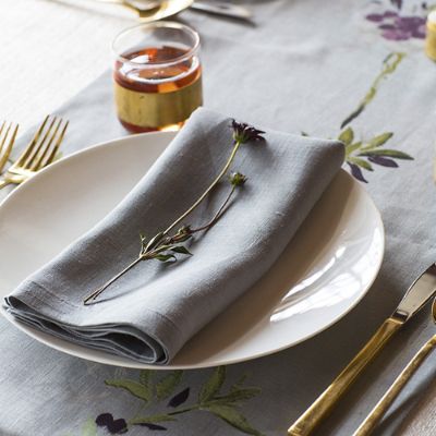 Pure Linen Napkins in Smoke, Set of Four | Frontgate