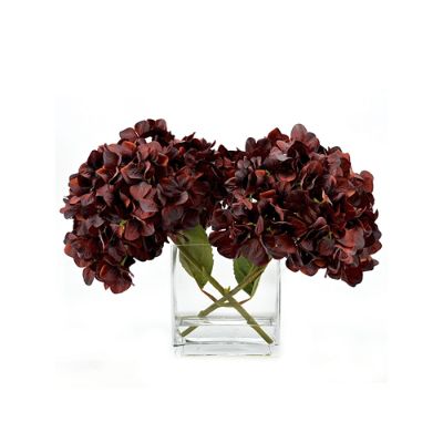 Sita Hydrangea Arrangement in Glass Vase | Frontgate