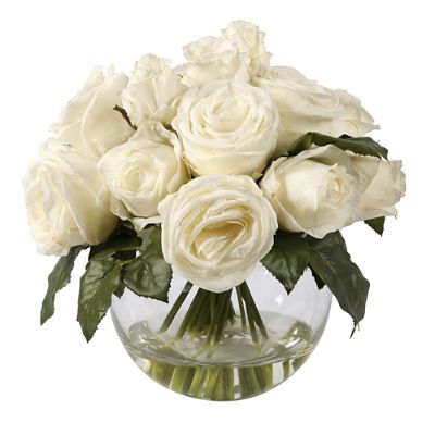 Roses in Bubble Bowl | Frontgate