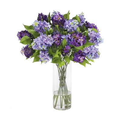 Lilac in Glass Vase | Frontgate