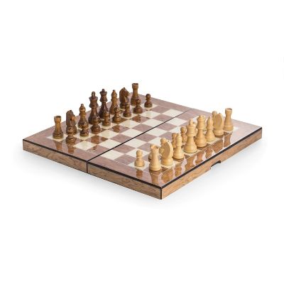 Lacquered Wood Backgammon and Chess Set | Frontgate