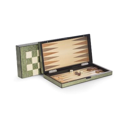 Lacquered Wood Backgammon and Chess Set | Frontgate