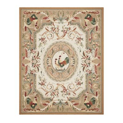 Rooster Hand-Hooked Wool Rug | Frontgate