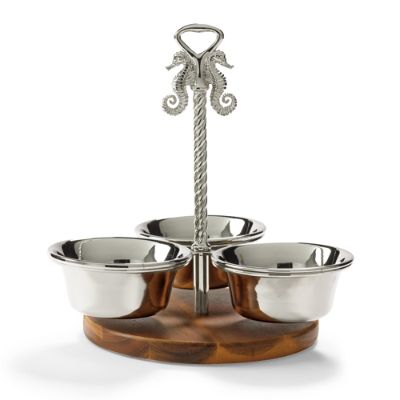Ocean Luxe Seahorse Condiment Serving Set | Frontgate