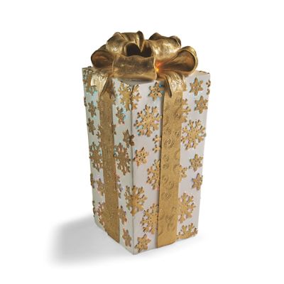 Snowflake Fiber-optic Gift Box | Frontgate