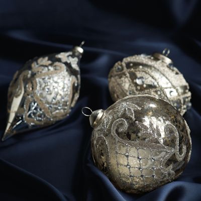 Vintage Glass Ornaments Set Of 12 Frontgate