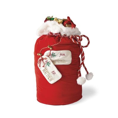 Quilted Santa Bag | Frontgate